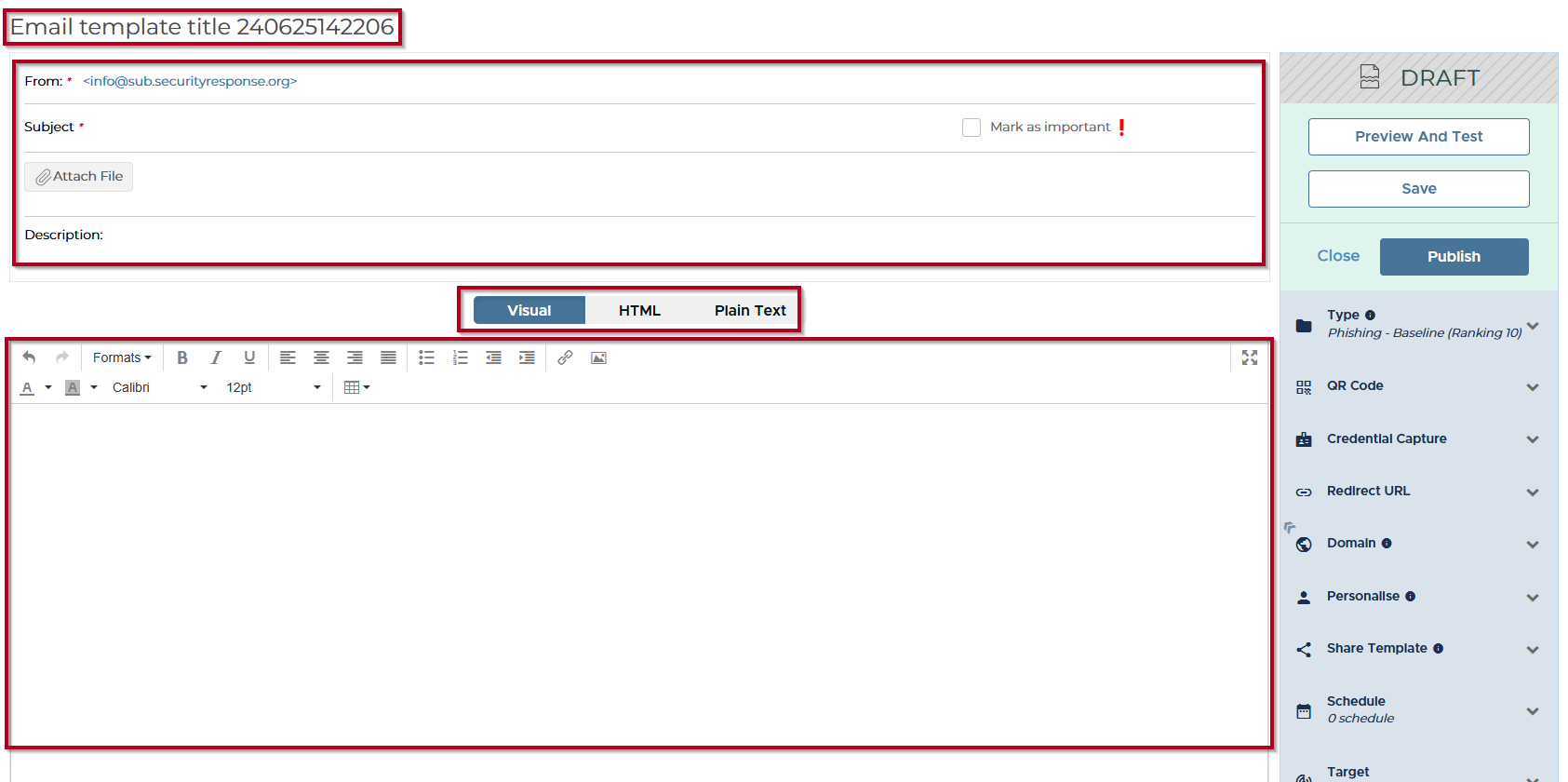 Create a Baseline Email Template – Phriendly Phishing